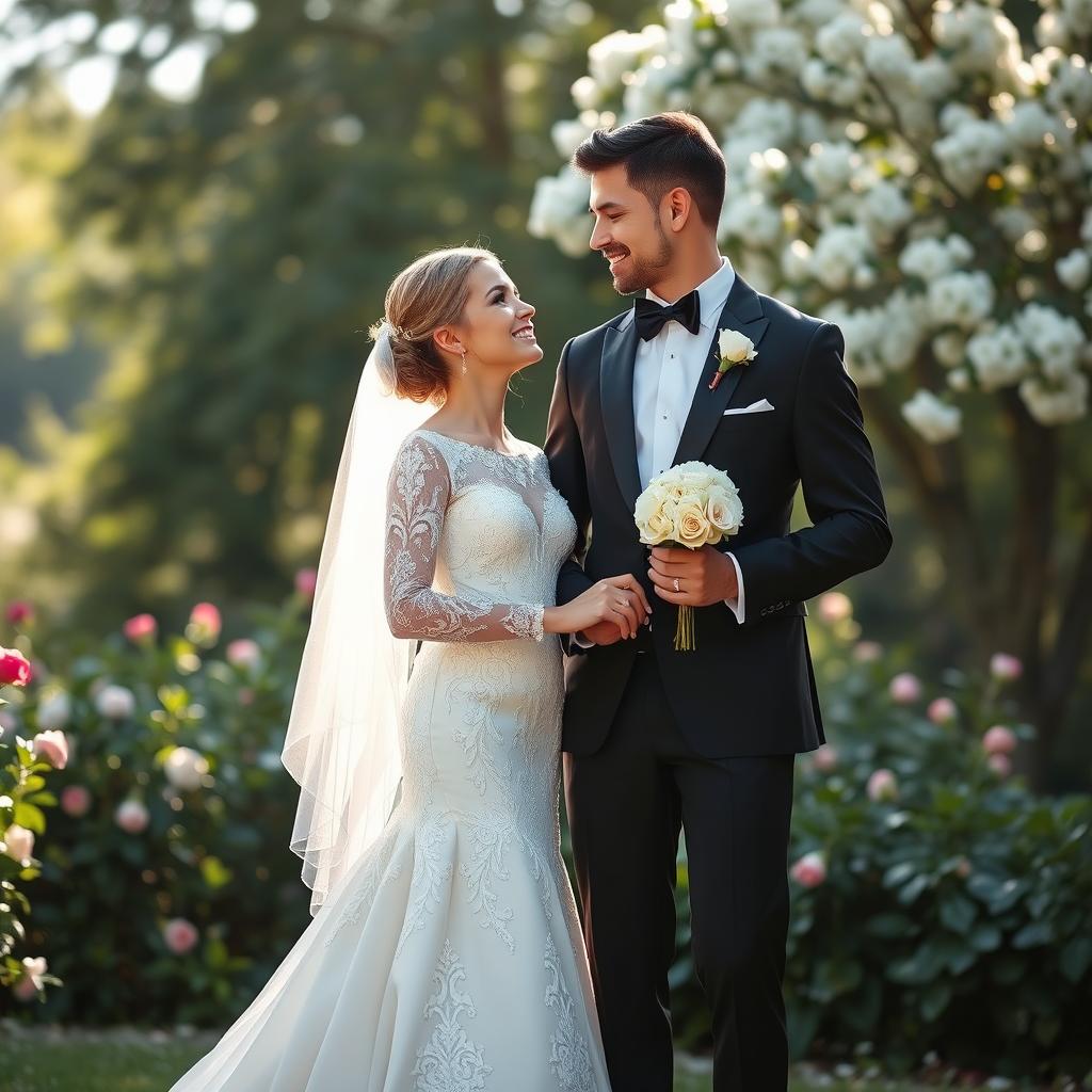 Timeless Romance: Elegant Wedding Scene