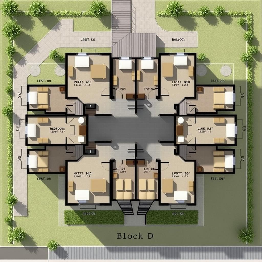 Dive into Design: Block D Residential Floor Plan