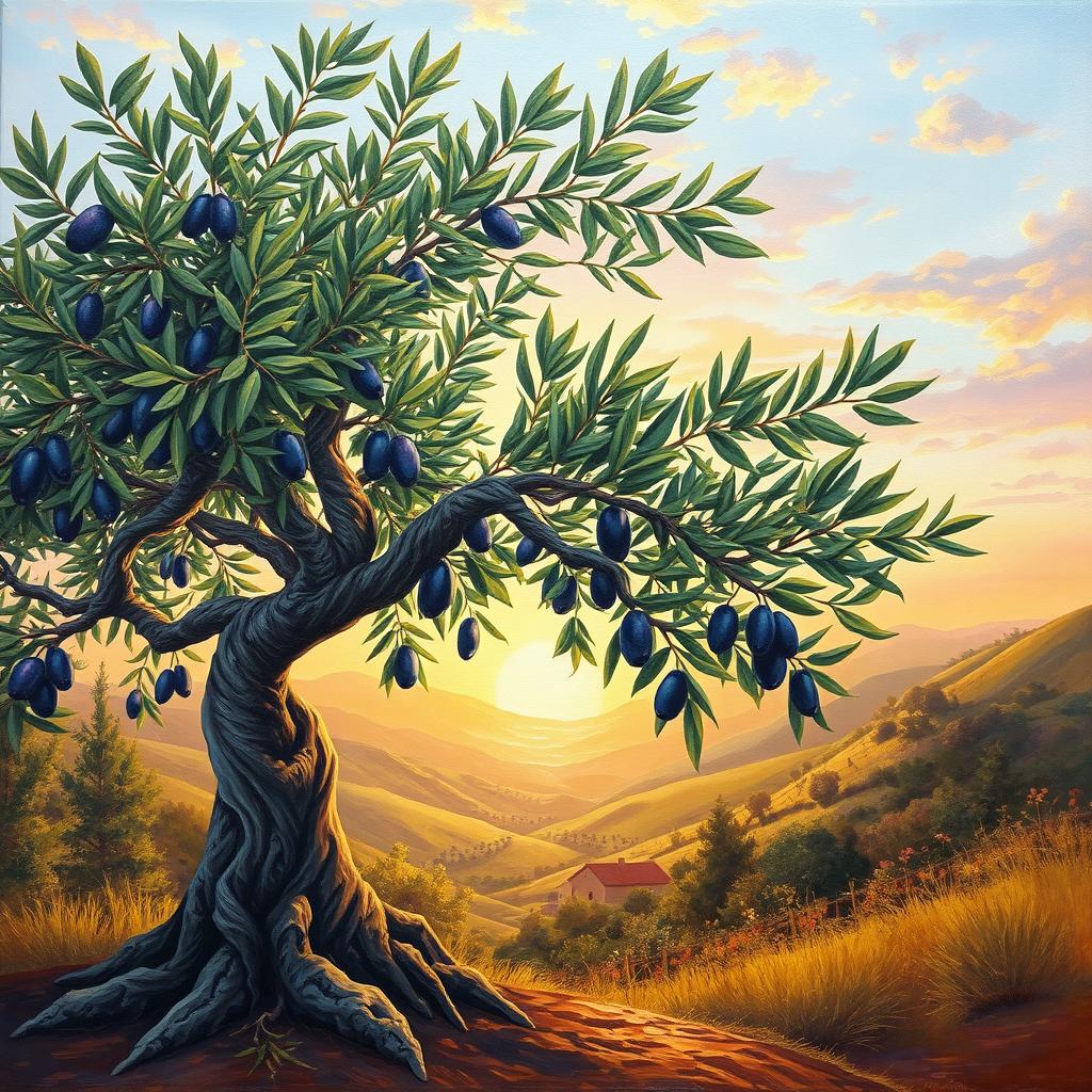 Explore a Serene Olive Tree Landscape