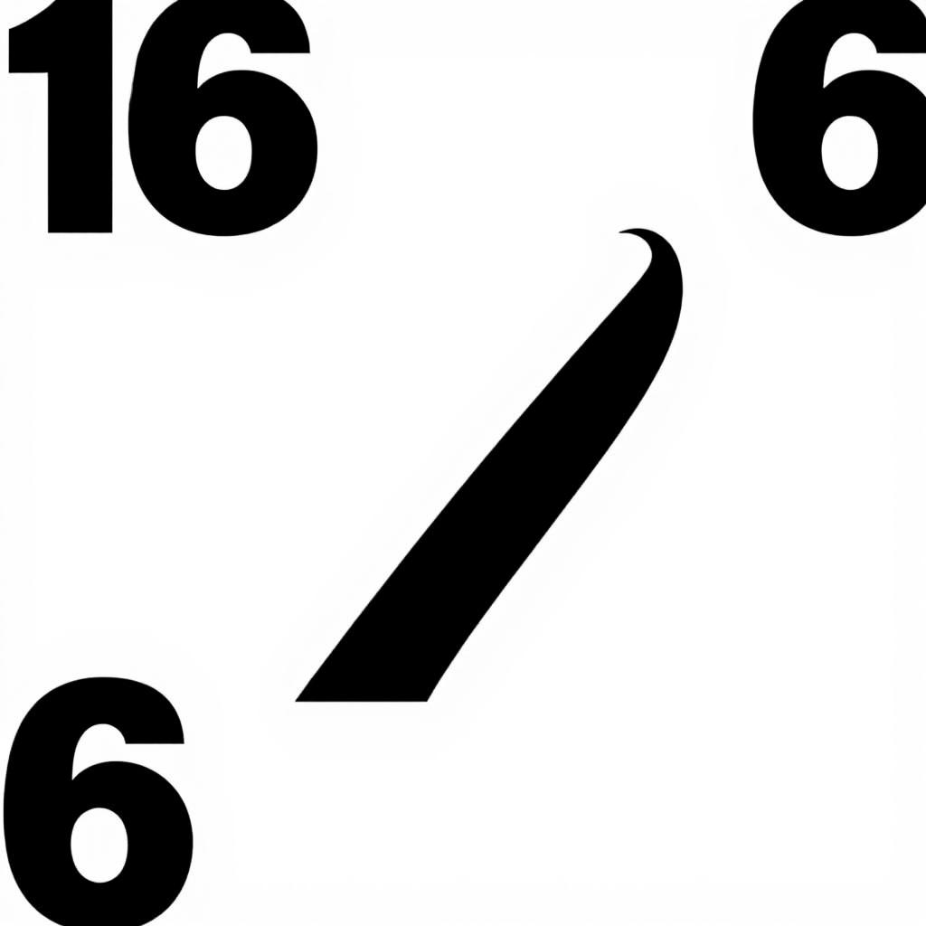 Minimalistic Black Number 6 Design | Idyllic Ideas