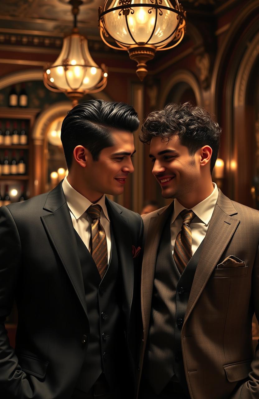 Suave Mafia Duo: Love in Tailored Suits
