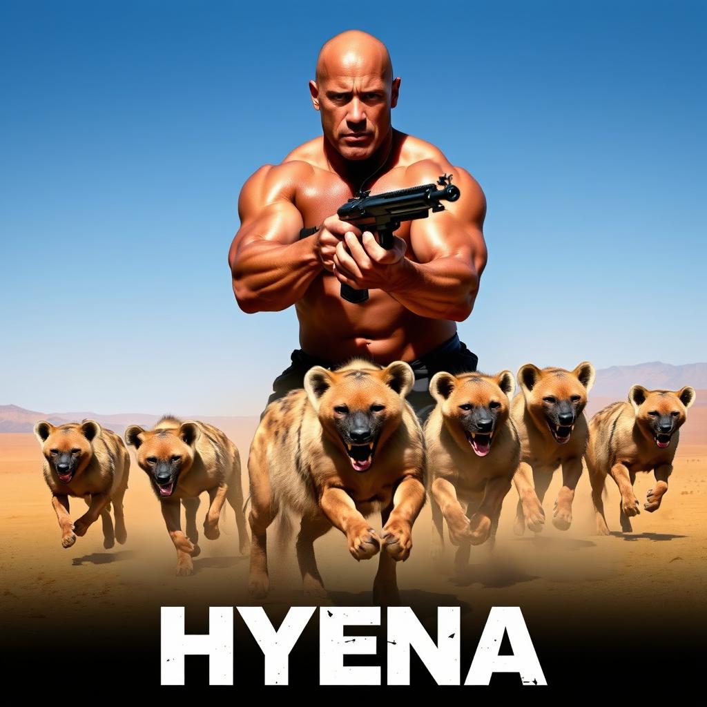 Dramatic 'Hyena' Movie Poster Featuring Dwayne Johnson