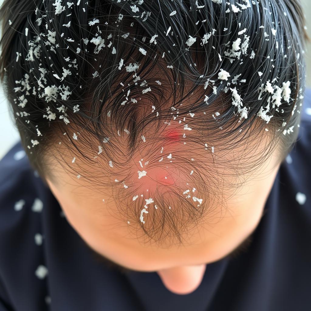 Close-Up of Dandruff: A Visual Guide to Scalp Health
