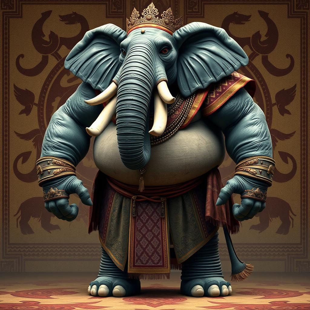 The Majestic Royal Elephant Humanoid