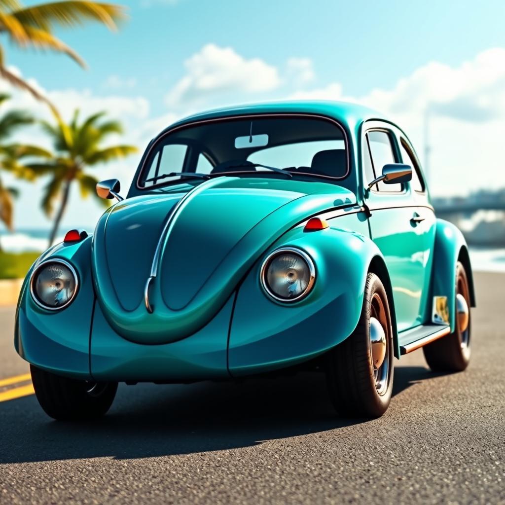 Shark-Inspired Beetle Car Design