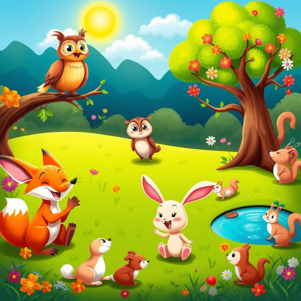Whimsical Adventures: Playful Animated Animals