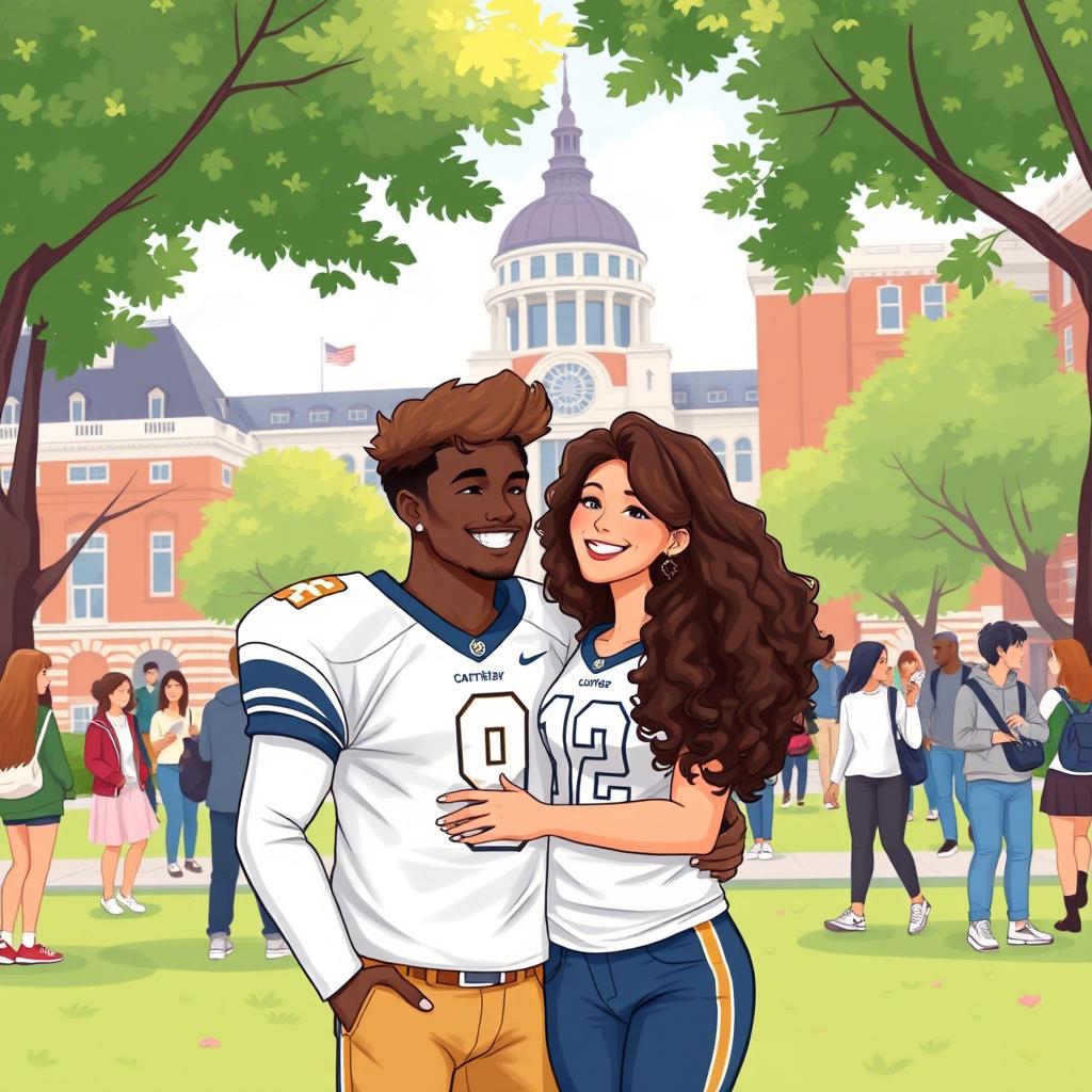 Charming Campus Romance: A Couple's Love Story