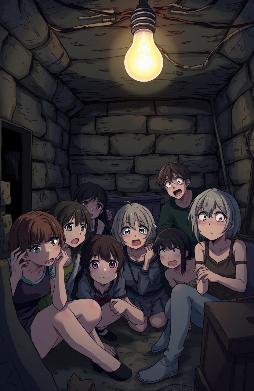 Trapped Beneath: An Eerie Basement Scene