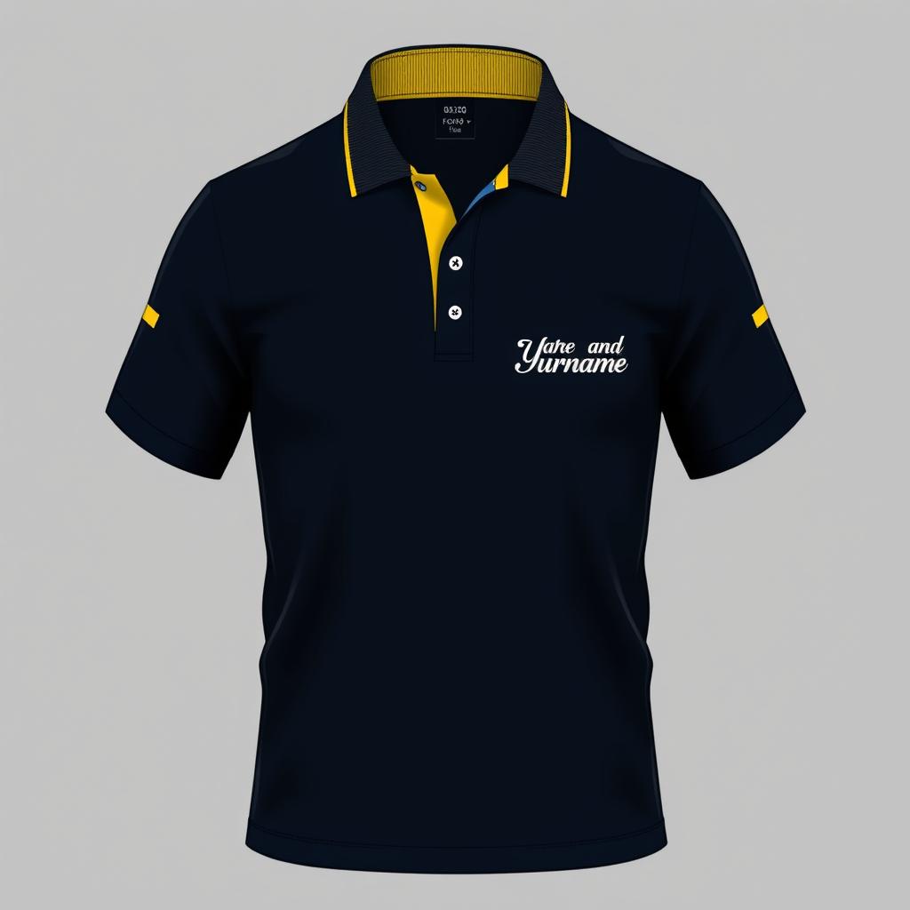 Modern Stylish Polo Shirt Design | Minimalistic Darts Logo & Custom Text