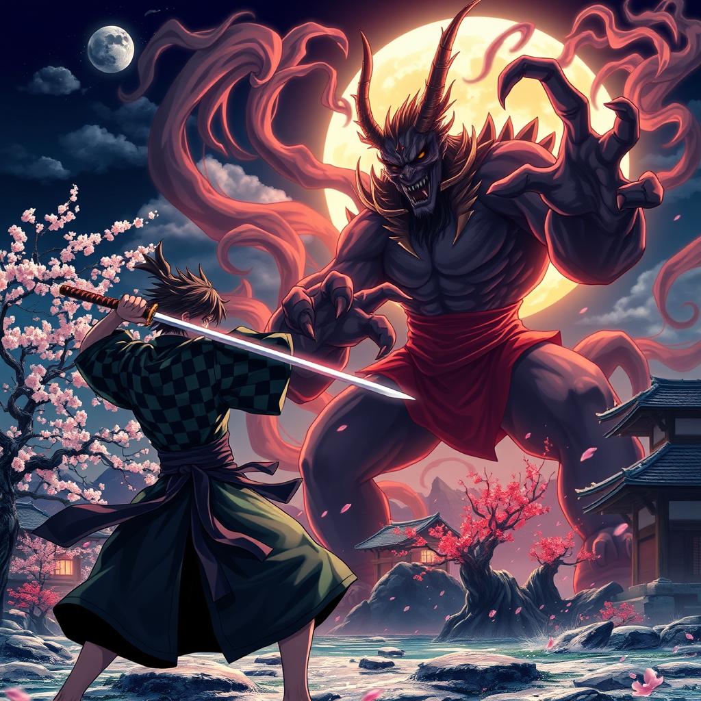 Epic Showdown: Demon Slayer vs. Fierce Demon
