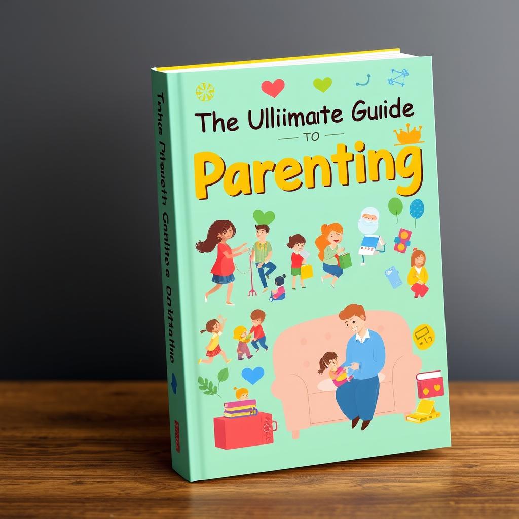 The Ultimate Guide to Parenting - Vibrant Book Cover Design