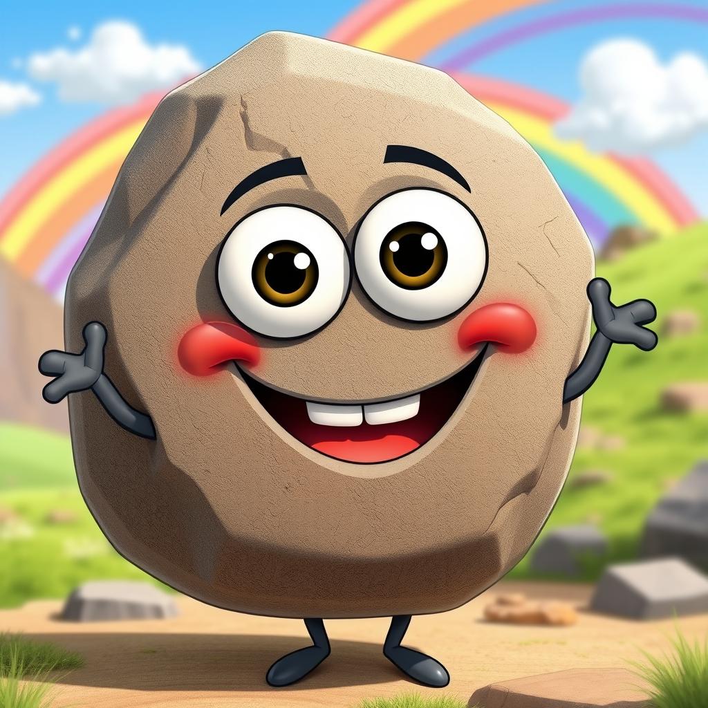 Meet Your New Best Friend: The Cartoon Rock Character