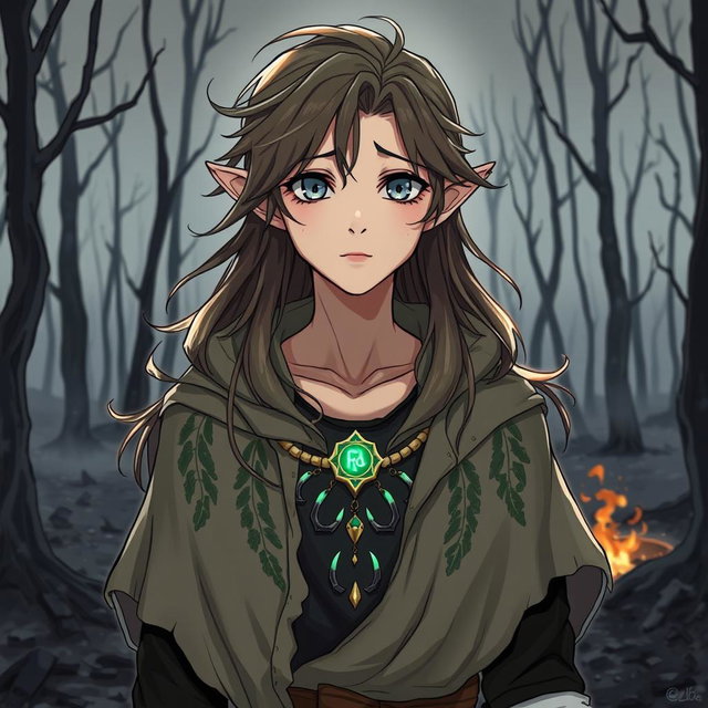 Young Adult Forest Elf Druid in a Dying World
