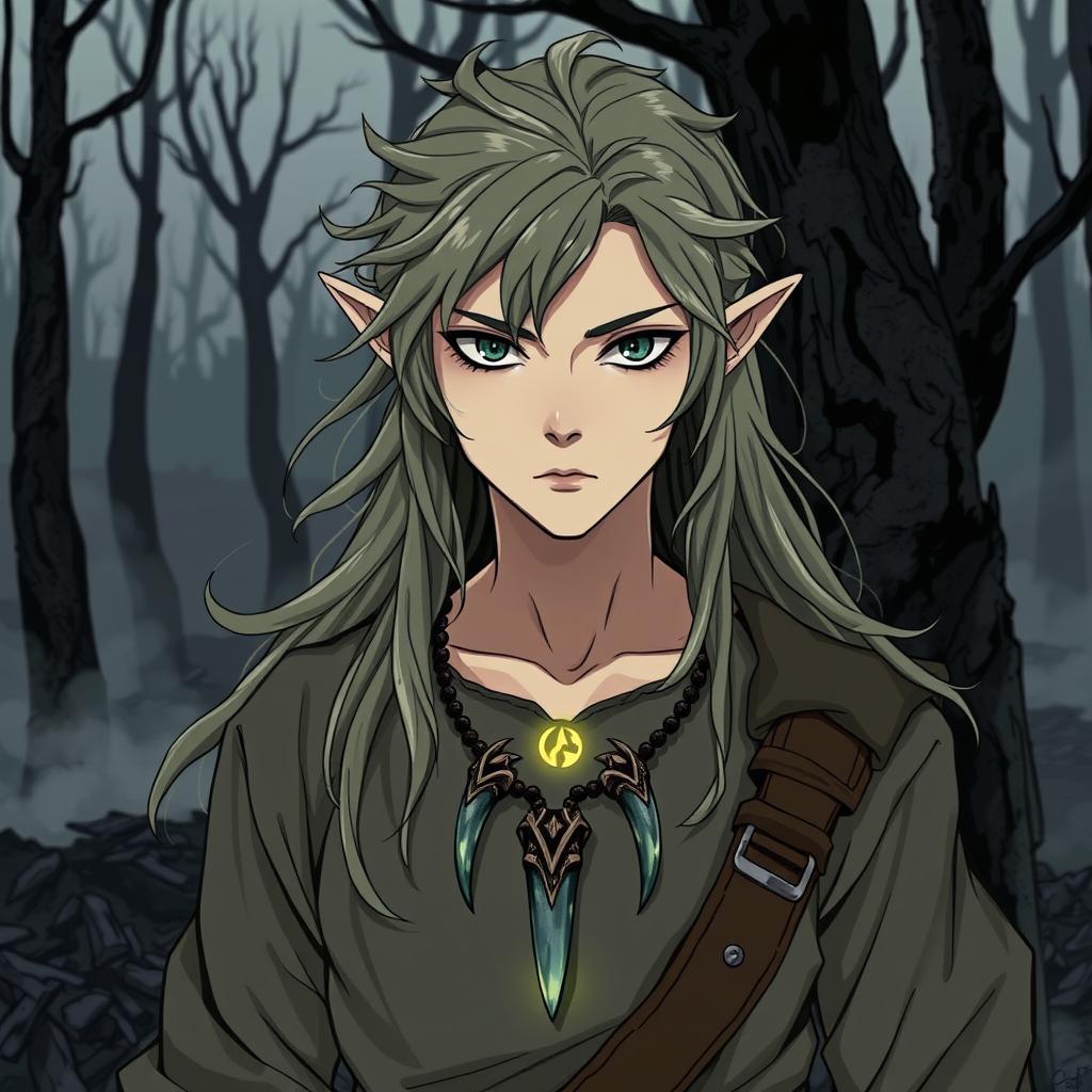 Young Adult Forest Elf Druid in a Dying World