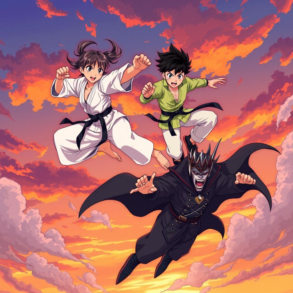 Epic Showdown: Karate Girl vs Vampire King