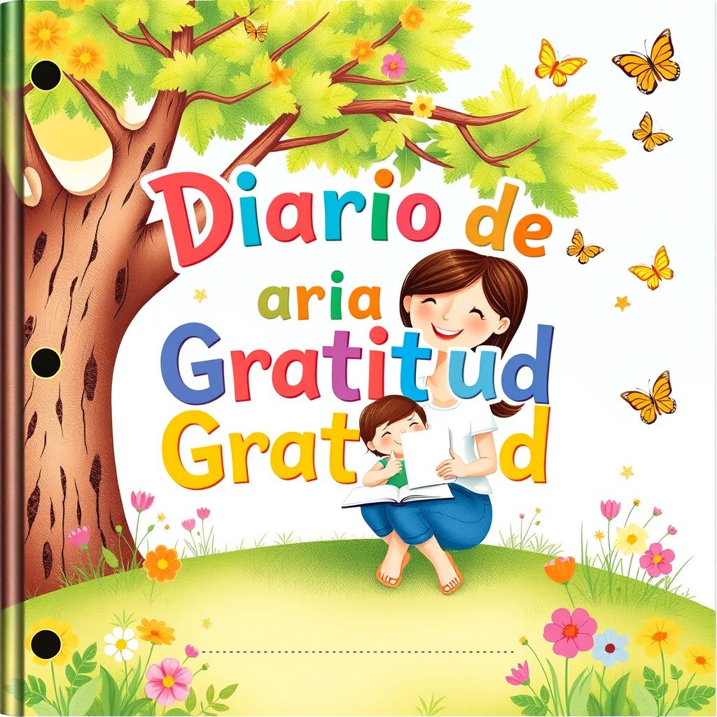 Charming Children's Gratitude Journal Cover - 'Diario de Gratitud'