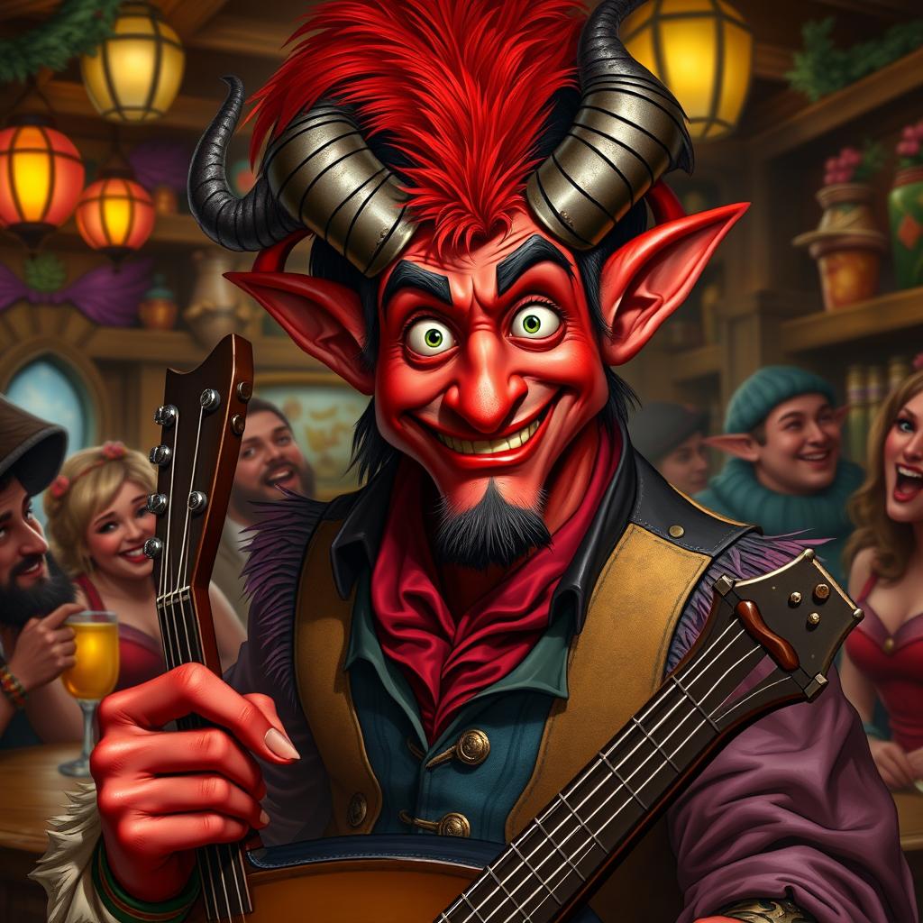 Meet the Charismatic Tiefling Bard