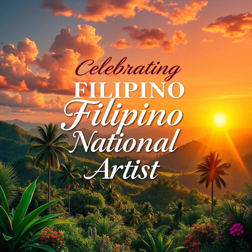 Celebrating Filipino National Artist: A Stunning Poster Design