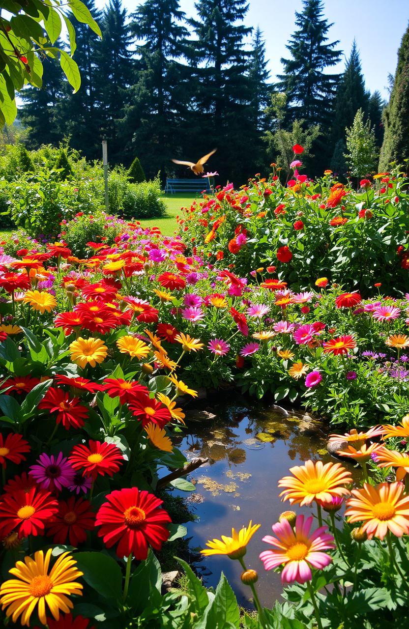 Explore a Lush, Thriving Garden: A Vibrant Symphony of Colors