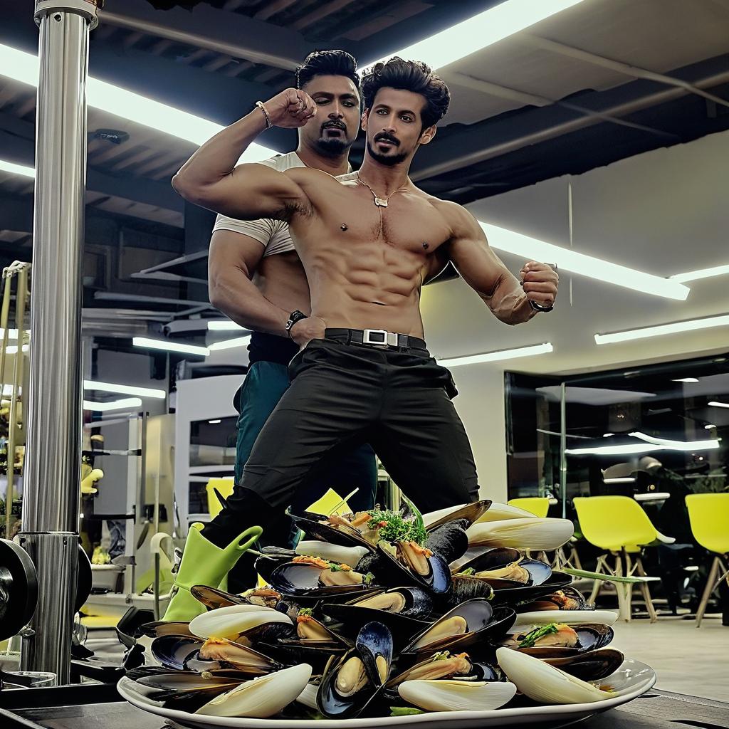 Dynamic Gym Scene: Empowering Fitness Showcase