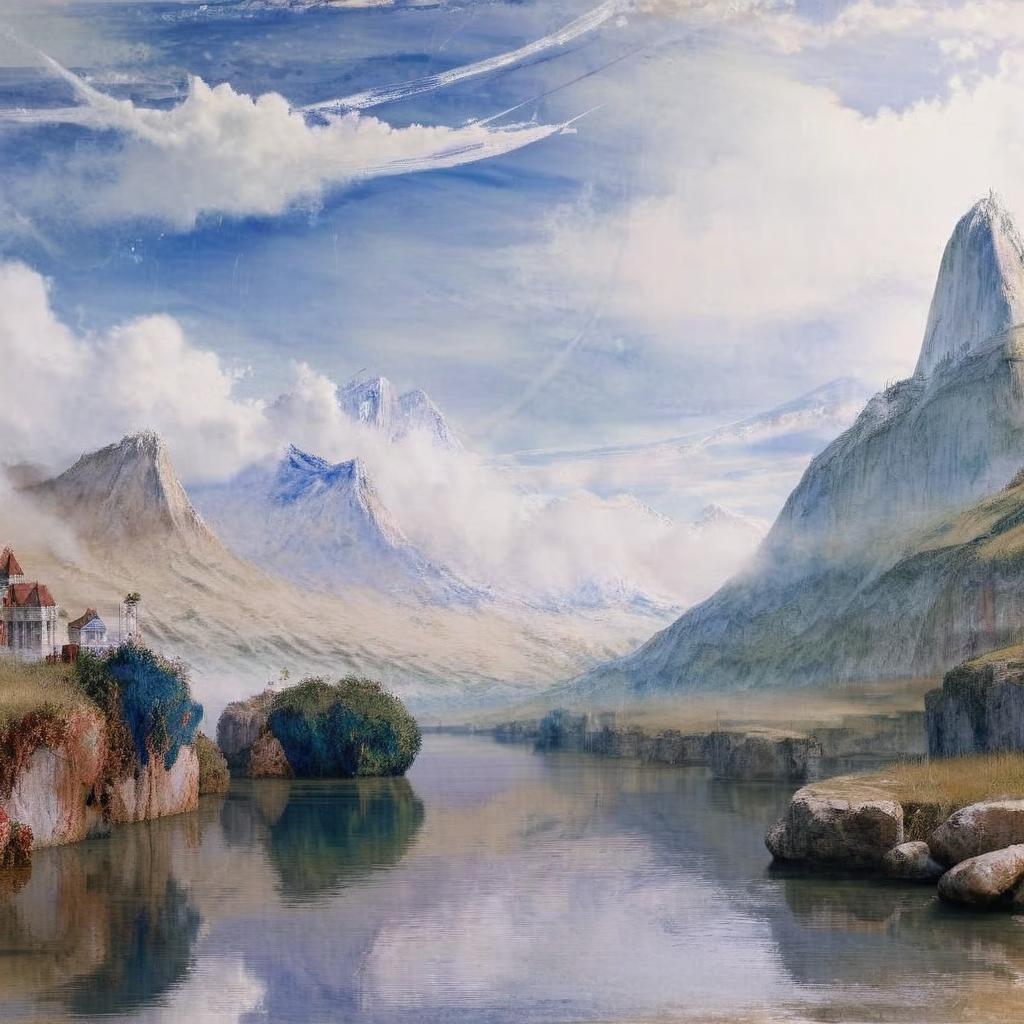 Vibrant Landscape Fusion: Adventure Meets Art in Sonic Style