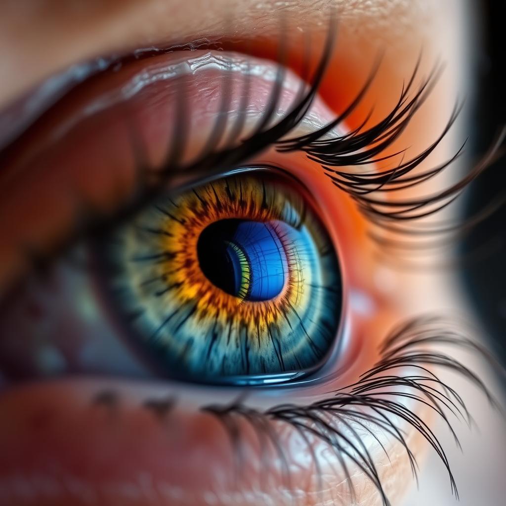 Vibrant Eye Close-Up: A Stunning Exploration of Detail and Curiosity