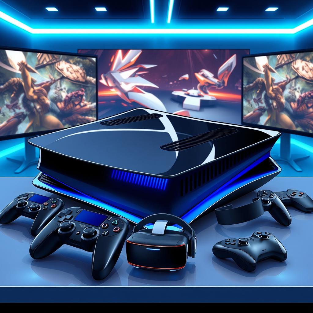 Futuristic Gaming Console Concept: PlayStation 6 Inspired Illustration