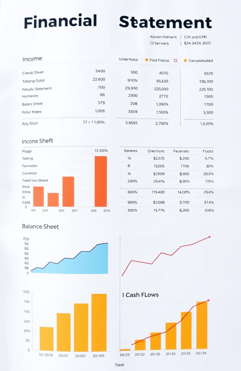 Comprehensive Financial Statement Analysis with Graphs and Charts