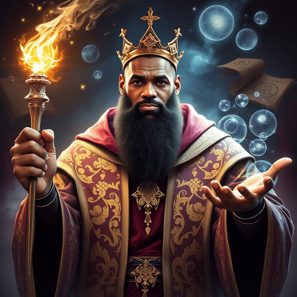 LeBron James as a Powerful Wizard: A Majestic AI Creation