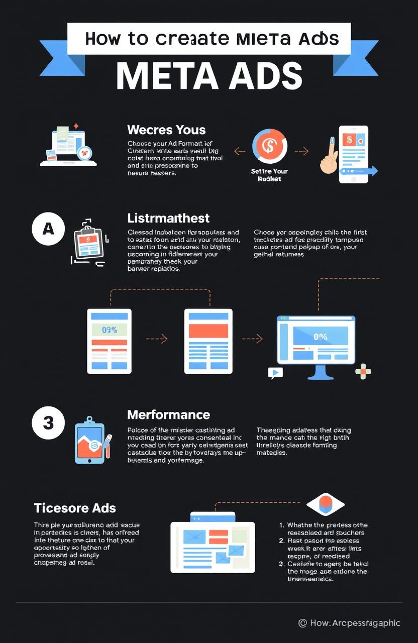 Step-by-Step Guide to Creating Effective Meta Ads - Infographic