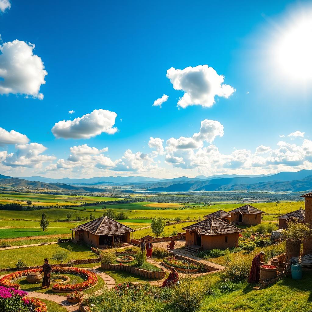 Stunning Landscape of Katkkurgan, Uzbekistan: A Glimpse into Rural Beauty