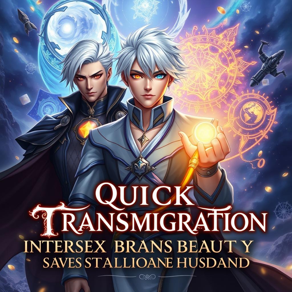 Quick Transmigration: Intersex Beauty Saves Stallion Husband - Fantasy Book Cover Art