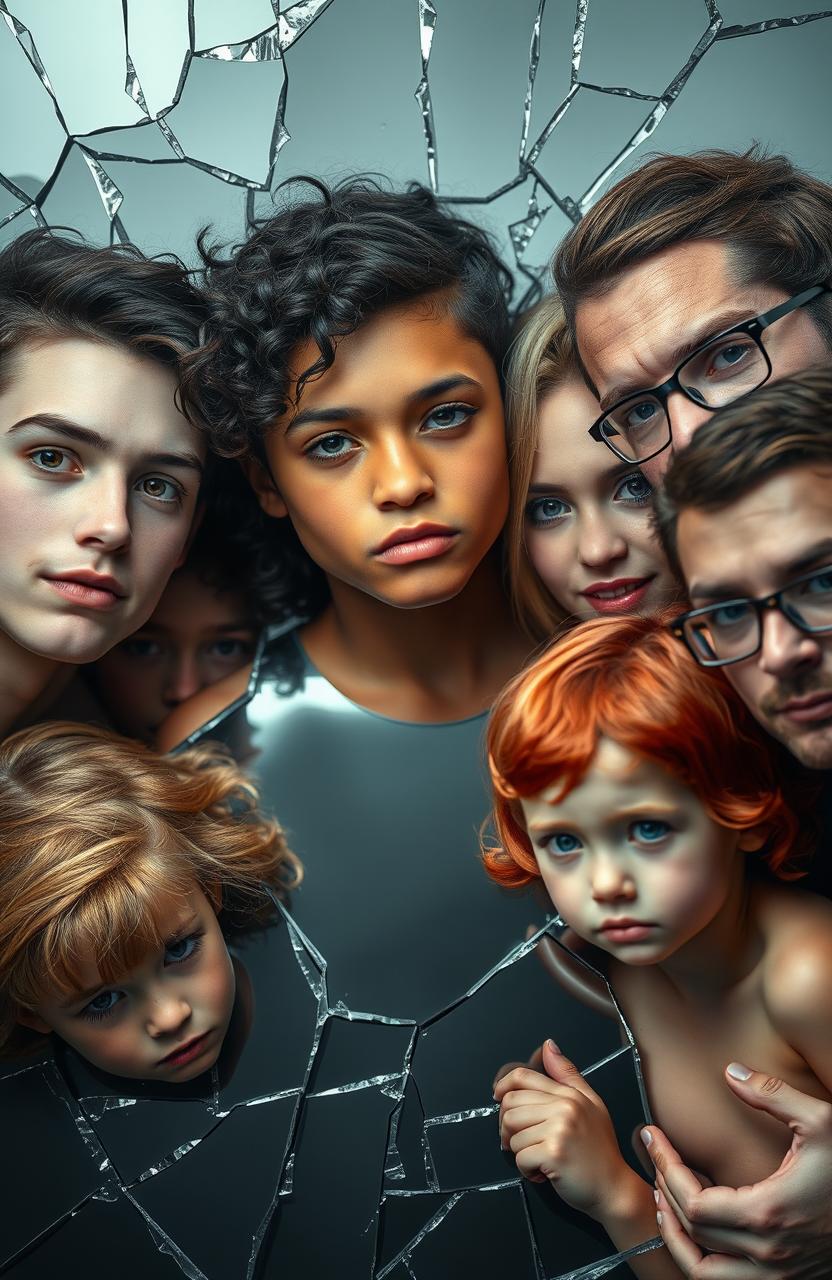 Intriguing Reflection: A Diverse Cast Around a Shattered Mirror