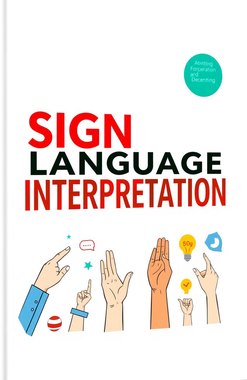 Professional Sign Language Interpretation Course Book Design