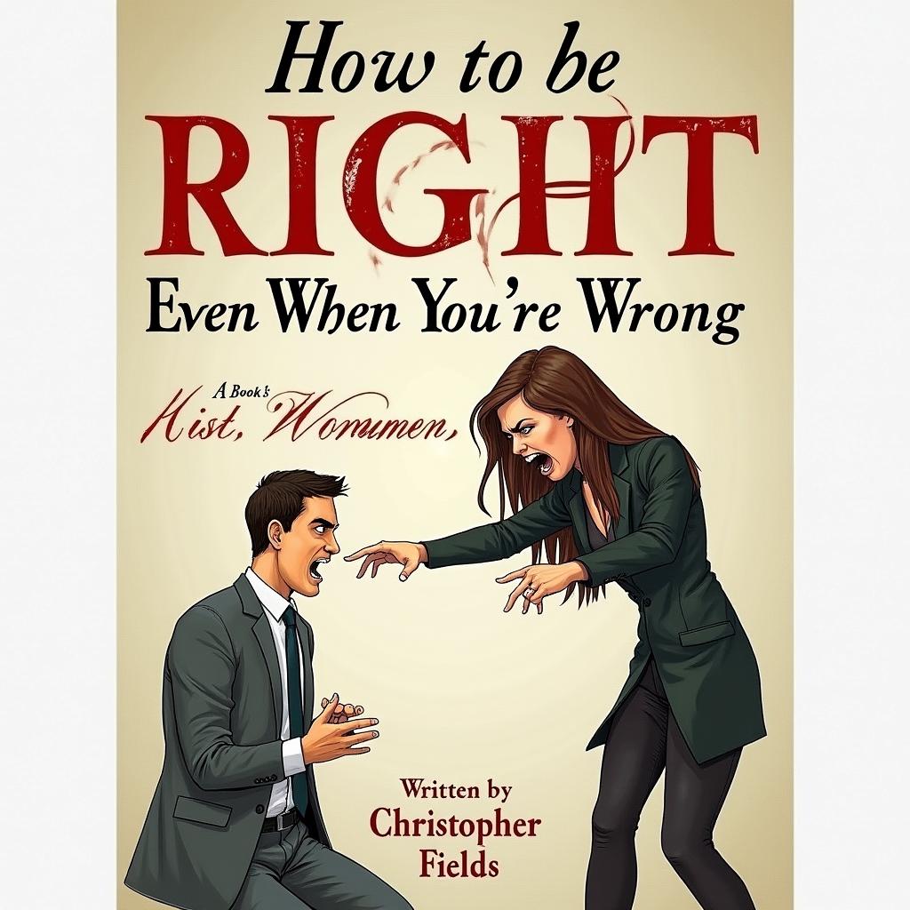 Book Cover Illustration: 'How to be Right Even When You're Wrong'