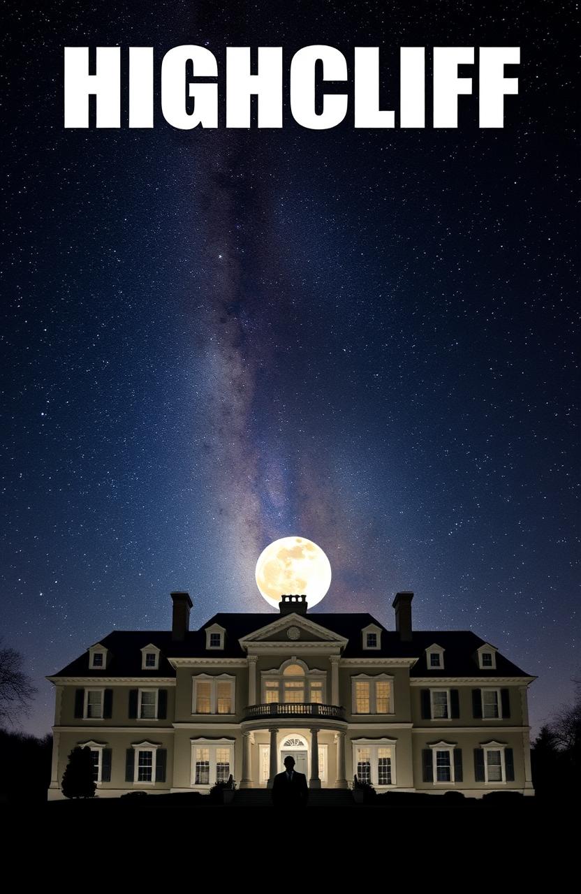 Highcliff: A Majestic Mansion Under the Starry Night Sky