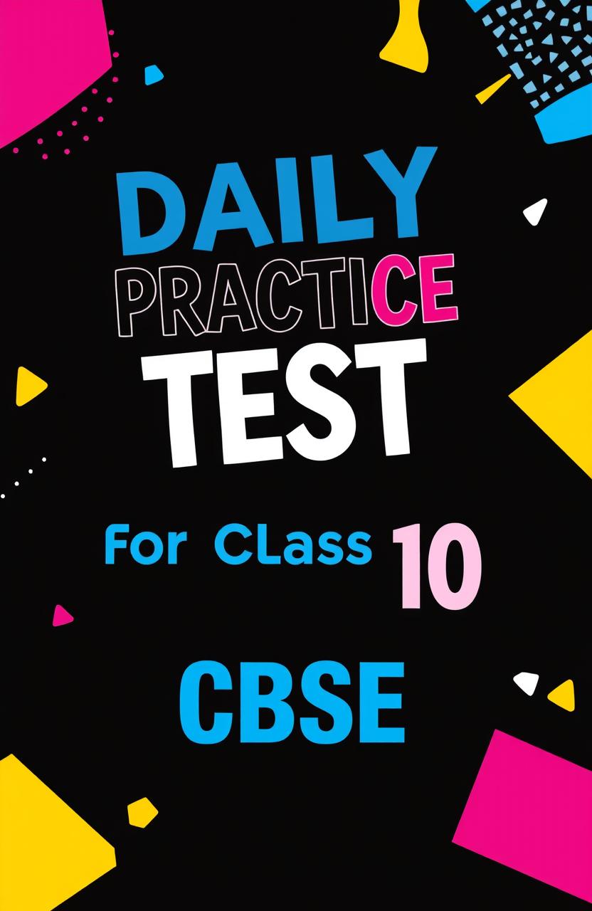 Engaging Book Cover Design for Daily Practice Test Class 10 CBSE