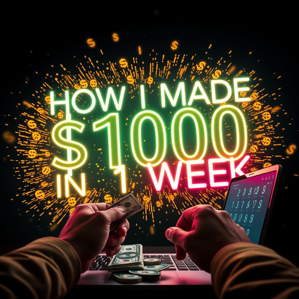 How I Made $1000 in 1 Week: A Visual Journey
