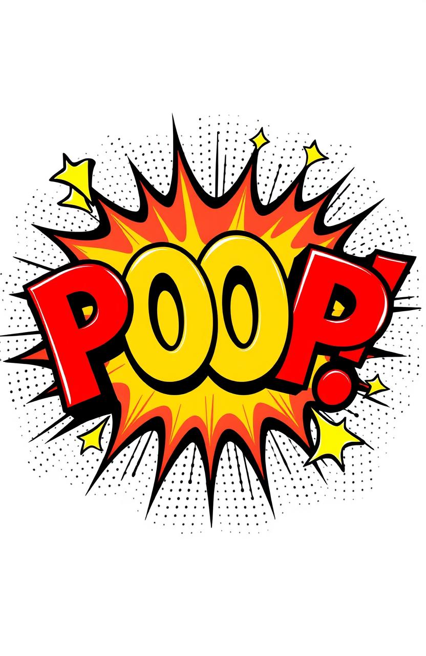 Vibrant Comic Book Style 'Pop' - A Dynamic AI Artwork