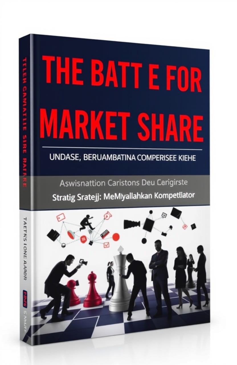 Impactful Book Cover Design for 'The Battle for Market Share'