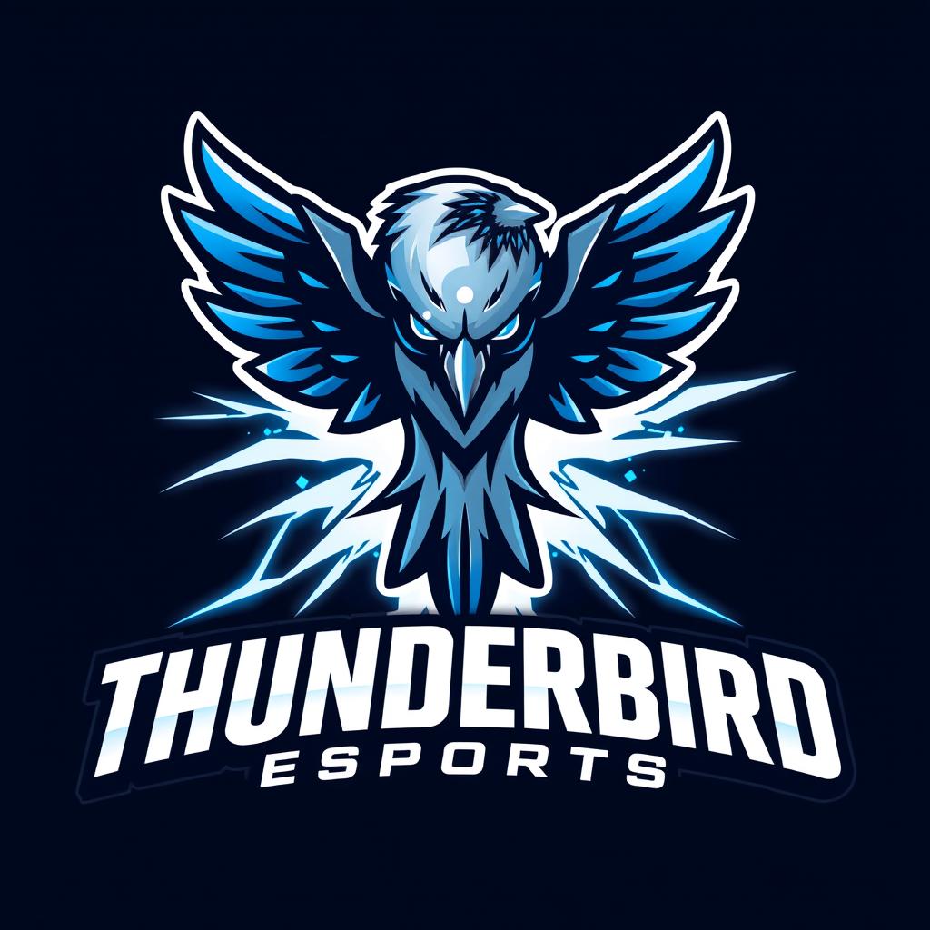 Vibrant ThunderBird ESports Logo Design | AI-Generated Concepts