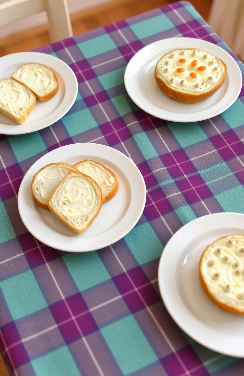 Whimsical 2D Dining Table Illustration - Cozy & Colorful