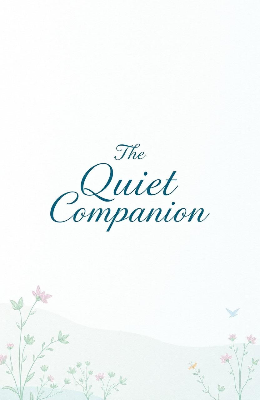 The Quiet Companion Book Cover Design | Serene Landscape