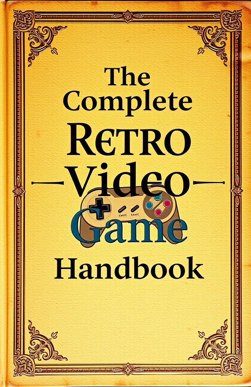 The Complete Retro Video Game Handbook | Elegant & Nostalgic Book Cover ...