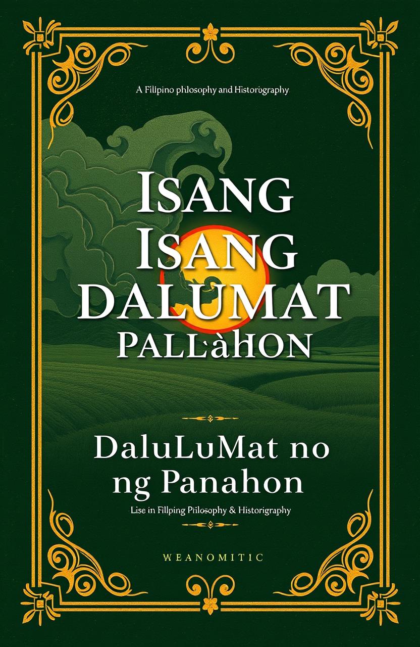Visually Striking Book Cover Design for 'Isang Dalumat ng Panahon'