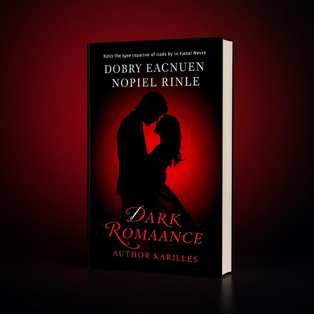 Elegant Minimalist Book Cover Design for Dark Romance Novel
