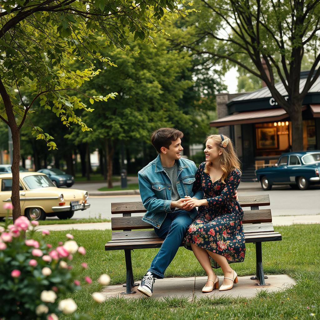 Nostalgic First Love in 1990s Russia – An Idyllic AI Art Journey