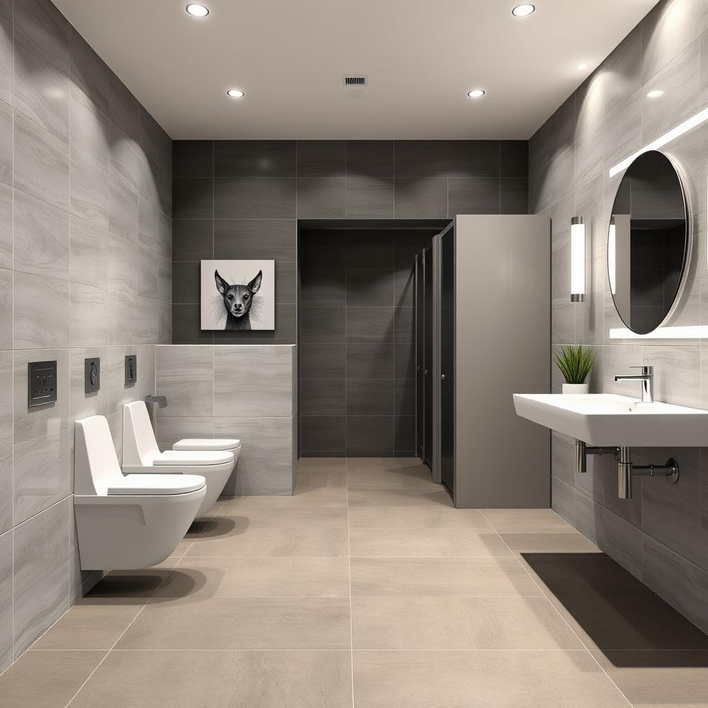 Sleek Modern Restroom Design: Elegance Meets Functionality