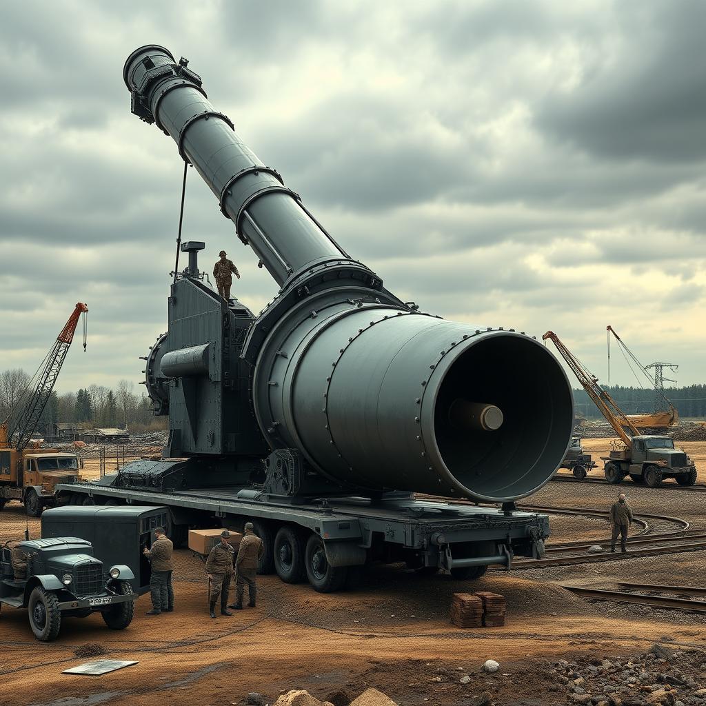 Stunning Schwerer Gustav Image: WWII's Largest Railway Gun