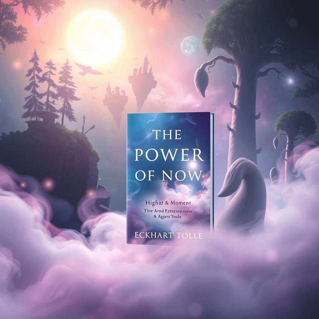 Mystical Fantasy Background with 'The Power of Now' - Ethereal Book ...